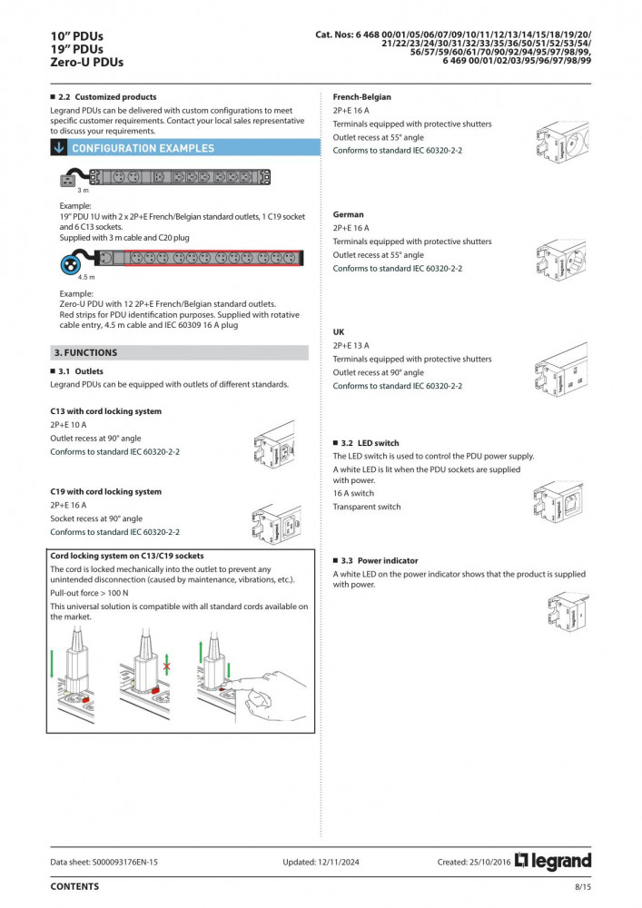 Legrand PDU document preview, page 8