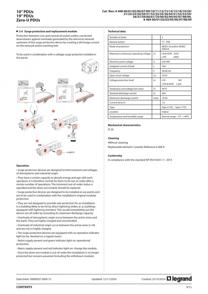 Legrand PDU document preview, page 9