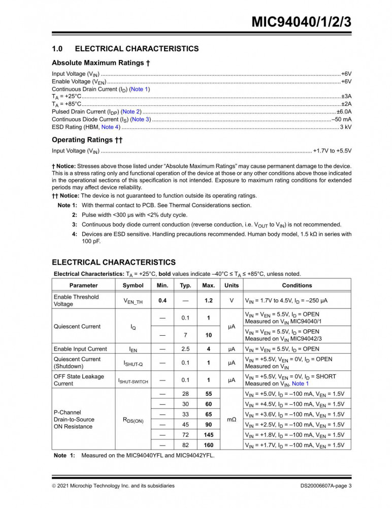 MIC94040 datasheet page 3