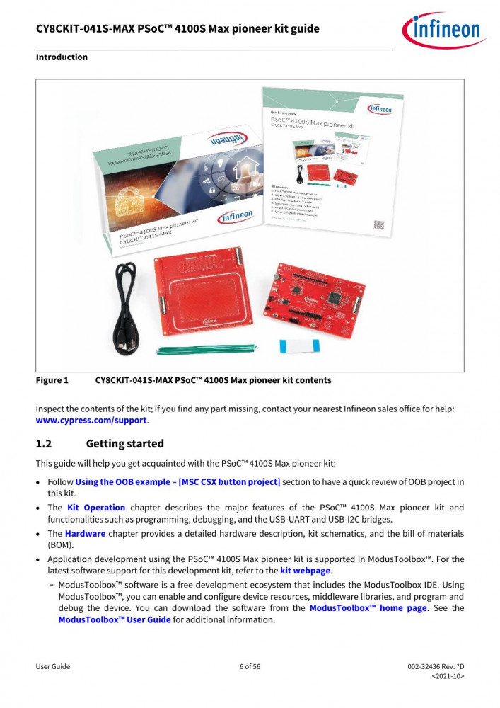 CY8CKIT-041S-MAX guide page 6