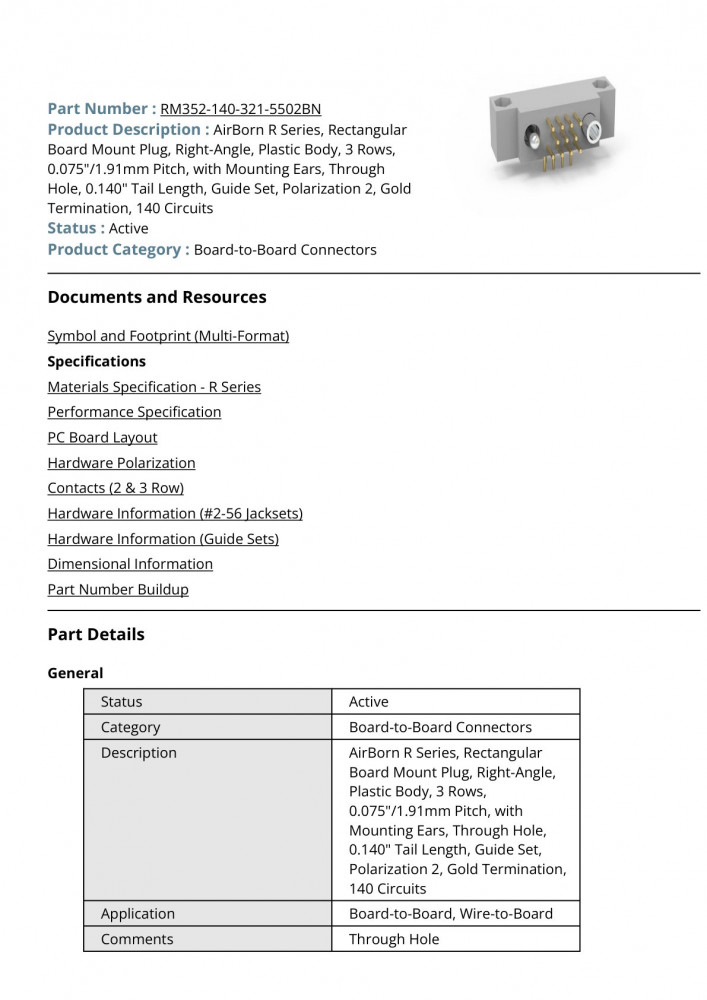 RM352-140-321-5502BN technical document image, page 1