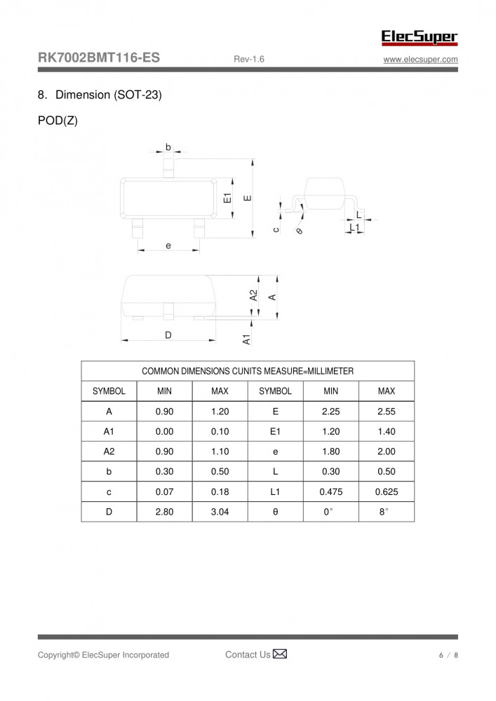 RK7002BMT116-ES datasheet page 6