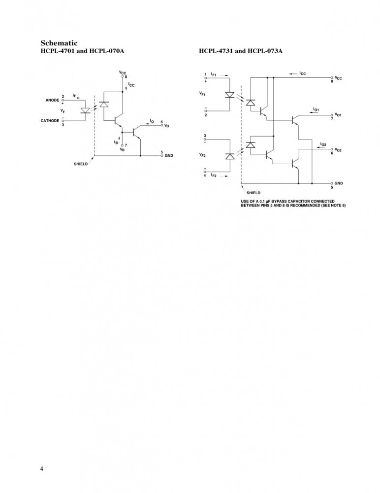 HCPL-070A-500E datasheet page 4
