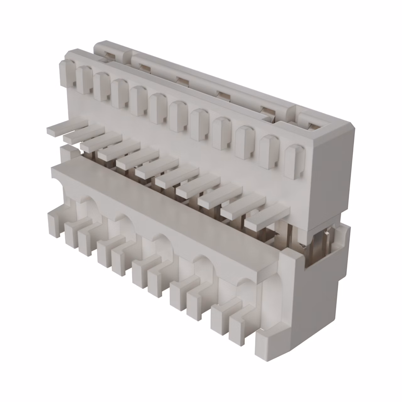 Appli-Mate RAST Power IDT Housing, 5.00mm Pitch, Direct/Indirect, Female, 6 Circuits, Fully Coded, Latches Between Circuits 1 and 2 and 5 and 6, Option A End Walls for sale