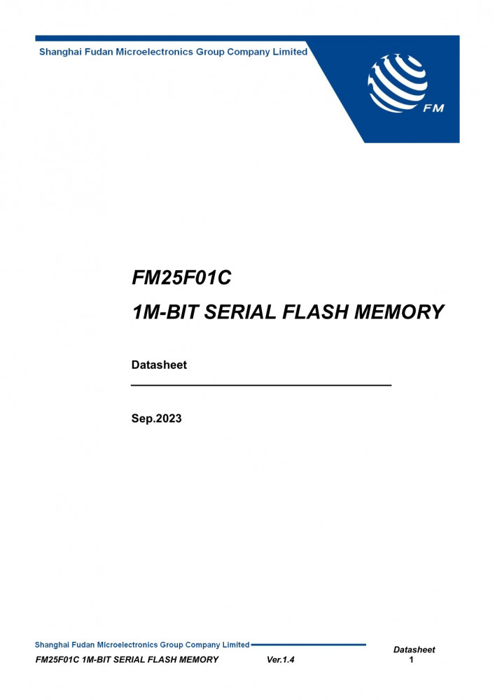 FM25F01C datasheet page 1