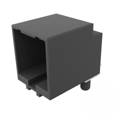 2.54mm Pitch, H-DAC 64 High Density Automotive Header, Dual Row, Right-Angle, 6 Circuits, Polarization Option 2 (Moat), Black, Tray for sale