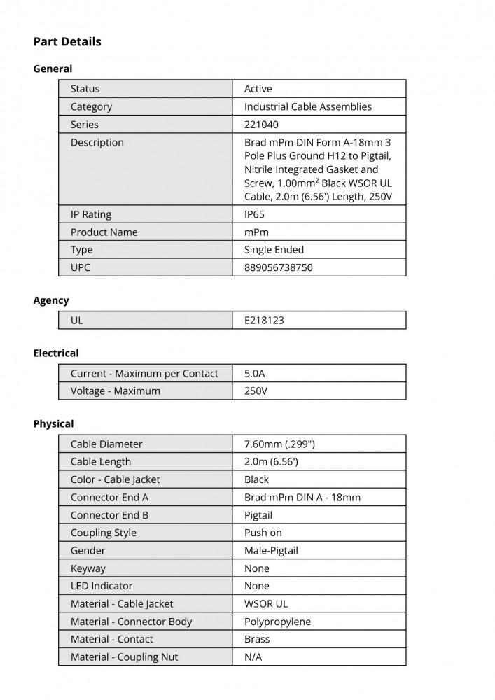 Product document page 2