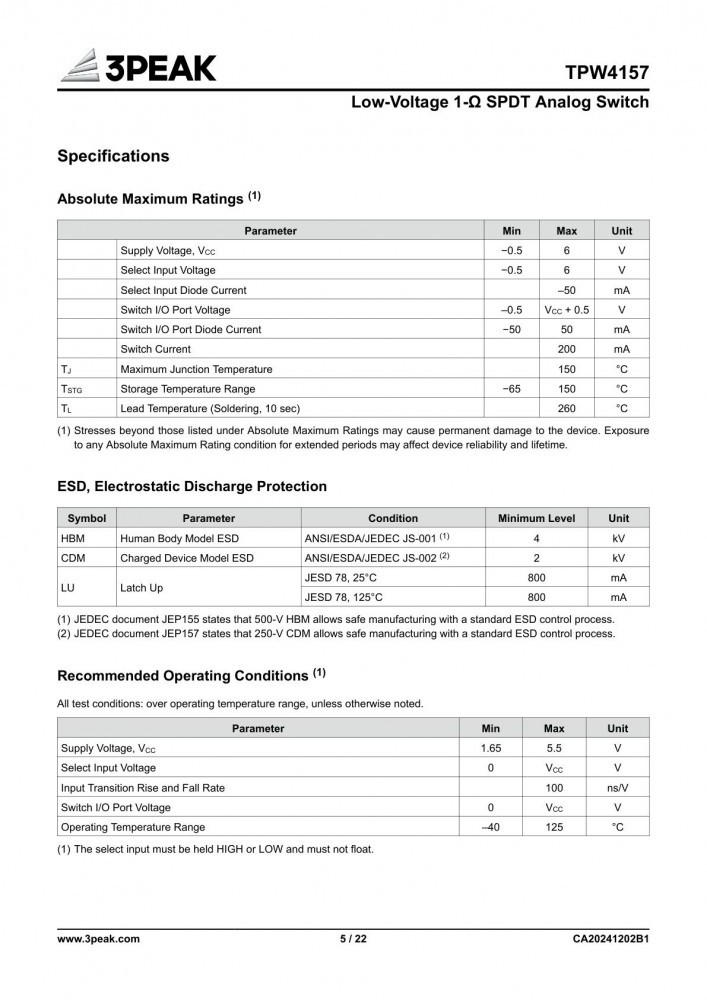 TPW4157 datasheet page 5