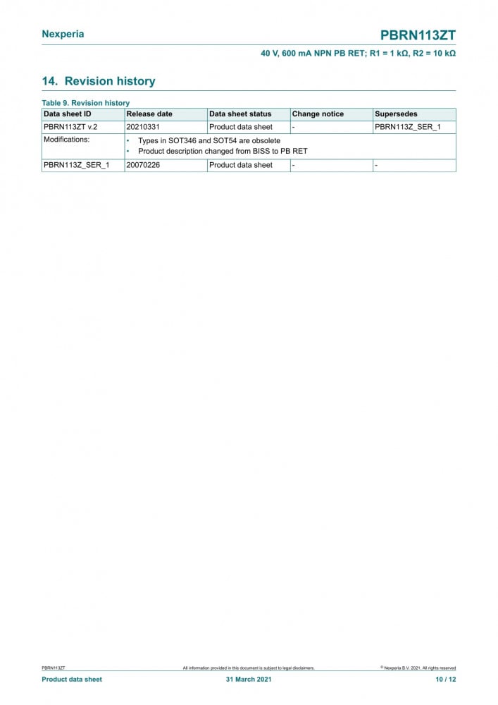 PBRN113ZT datasheet page 10