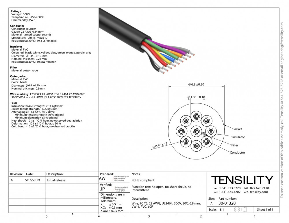 30-01328 product specification drawing