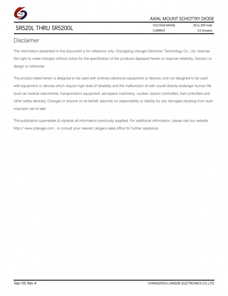 SR5100L datasheet page 5