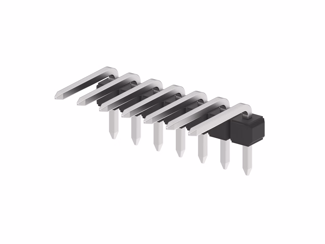 KK 254 Breakaway Header, Right-Angle, 7 Circuits, Tin (Sn) Plating, Mating Pin Length 9.17mm, Bag for sale