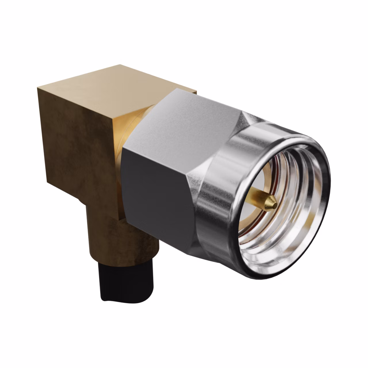 SMA Plug, Right-Angle, Solder, RG-402 (.141