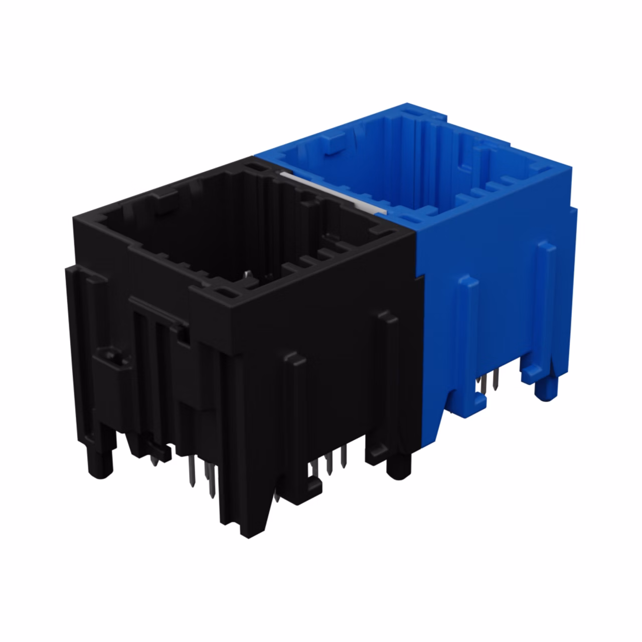 stAK50h 2 Bay Vertical Hybrid Header, 64 Circuits, Bay 1: 32 Circuits/Key 1/Black; Bay 2: 32 Circuits/Key 2/Blue; Tray for sale