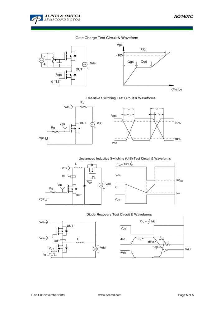 AO4407C datasheet page 5