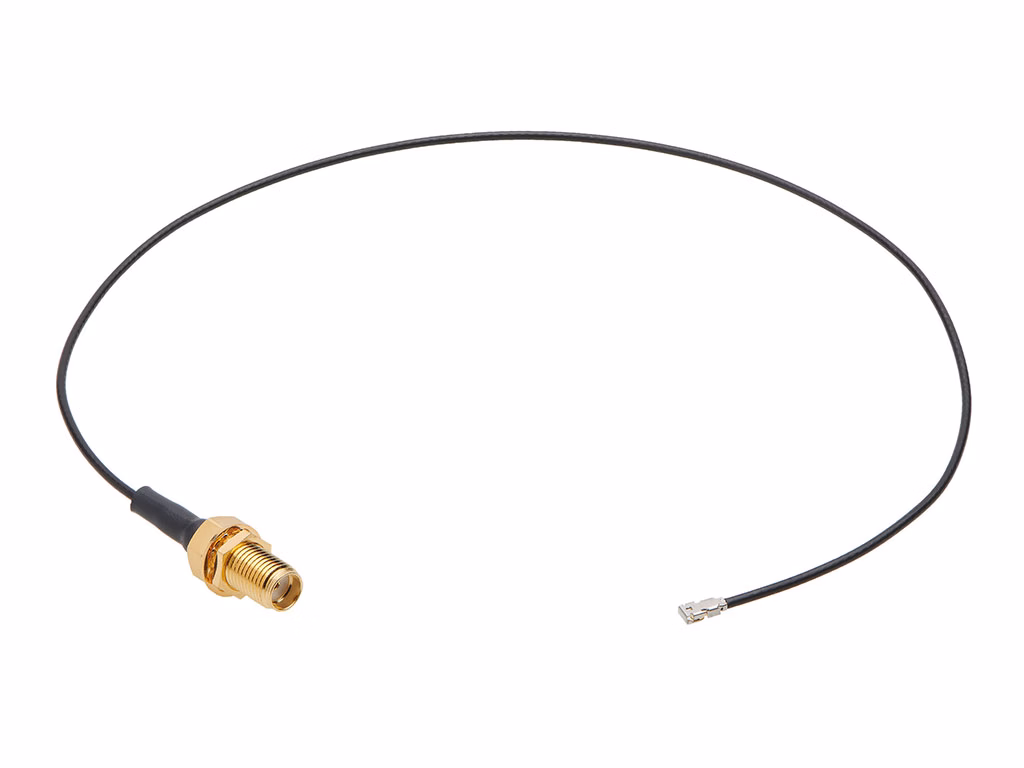 SMA Straight Jack Bulkhead to I-PEX MHF4L LK Plug on 1.37mm Cable, 254.00mm Length, 50 Ohms
