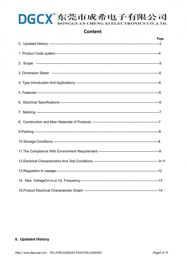 DGCX specification page 2