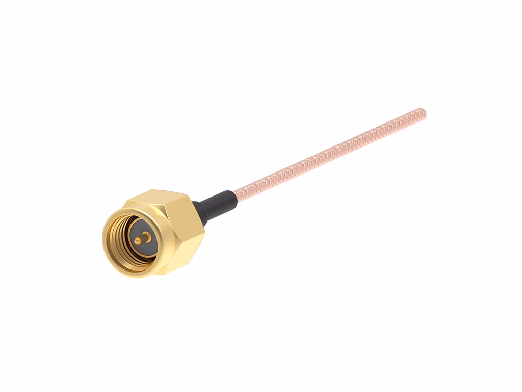 FAKRA SMB Straight Plug Keying Code Z Water Blue to FAKRA SMB Straight Plug Keying Code Z Water Blue on RG-316 Cable, 3000.00mm Length, 50 Ohms