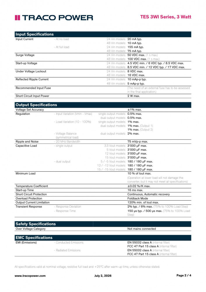 TES 3-4810WI technical document page 2