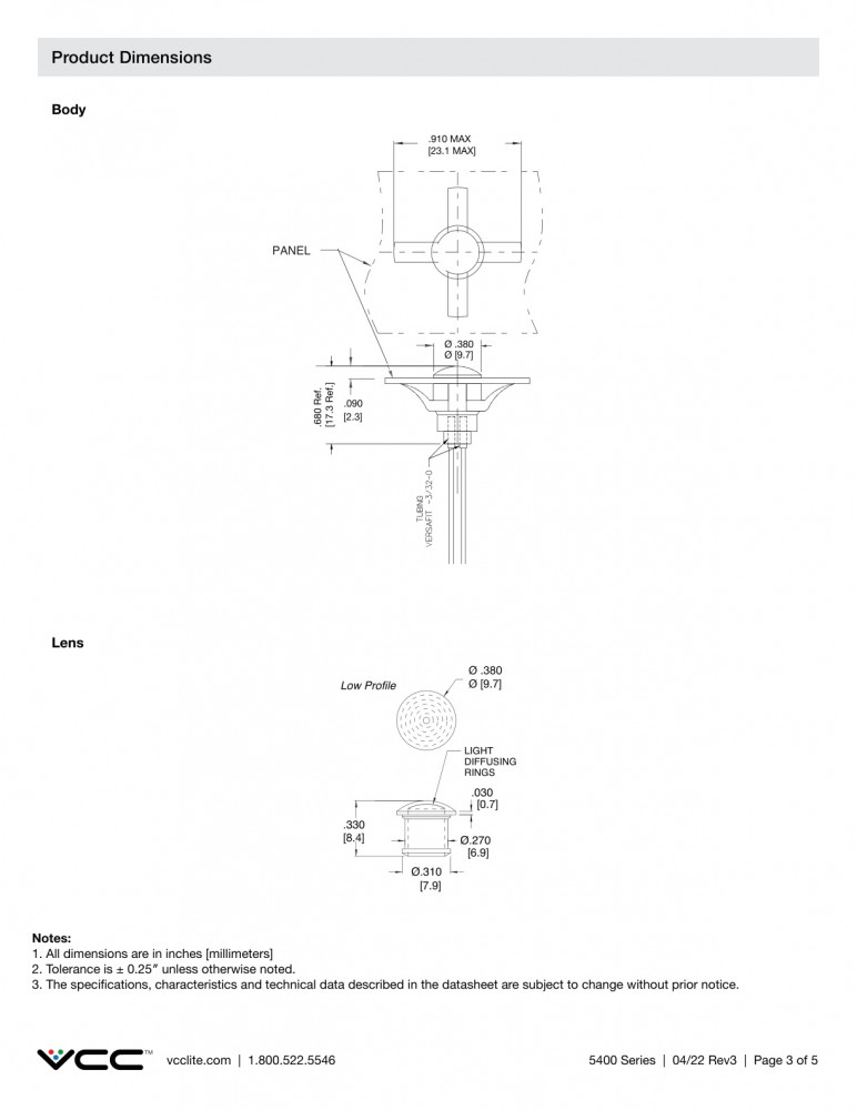 5400A5 datasheet page 3