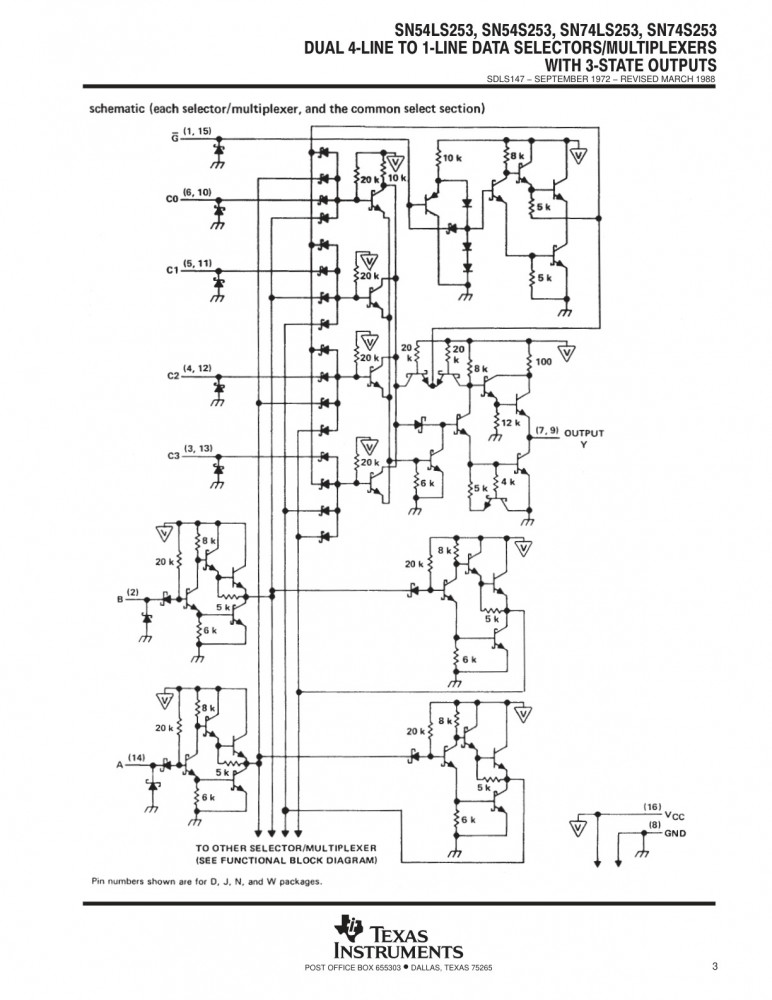 SN74LS253D technical document page 3