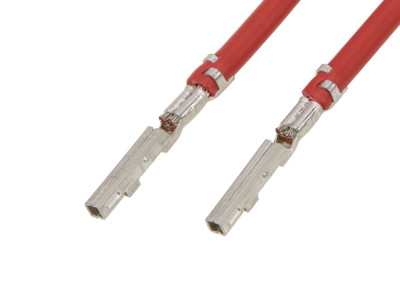Pre-Crimped Lead Mini-Fit Jr. Male-to-Mini-Fit Jr. Male, Tin (Sn) Plating, 300.00mm Length, 16 AWG, Black