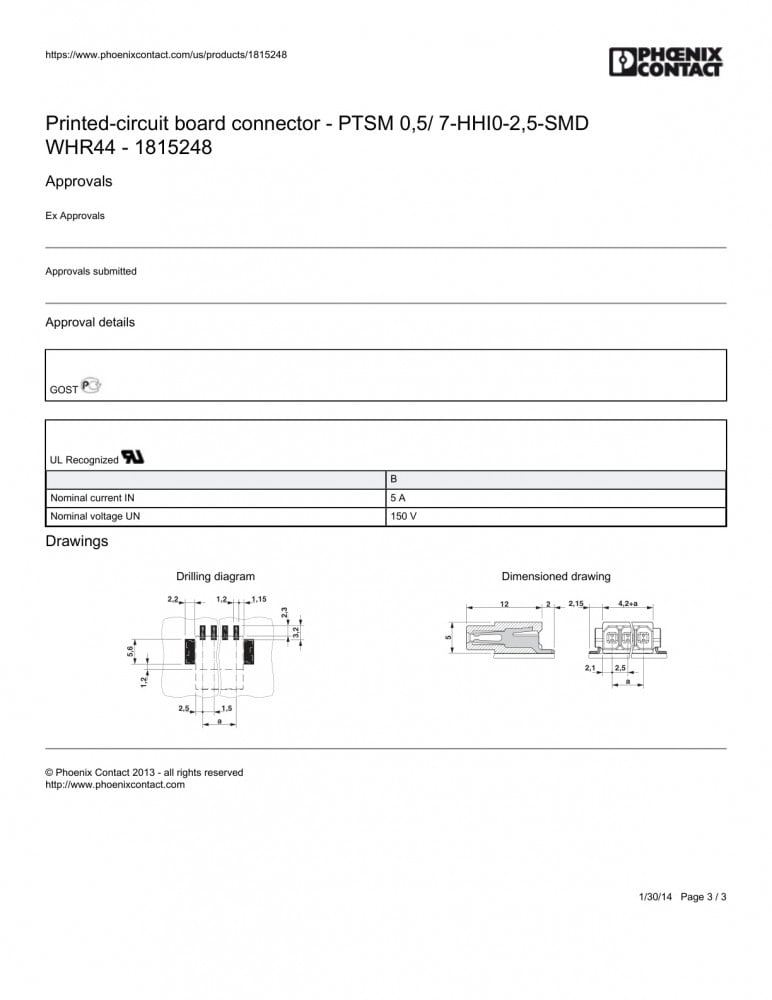 Phoenix Contact 1815248 technical document page 3