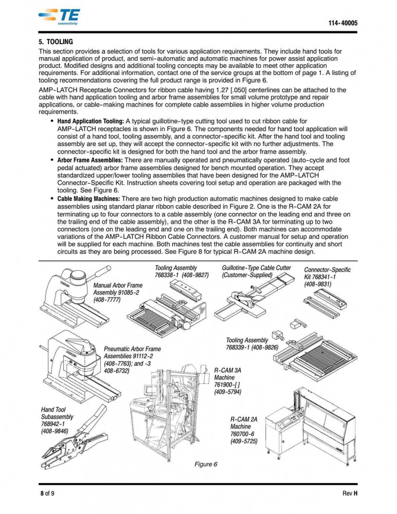 TE Connectivity AMP-LATCH Novo application specification page 8