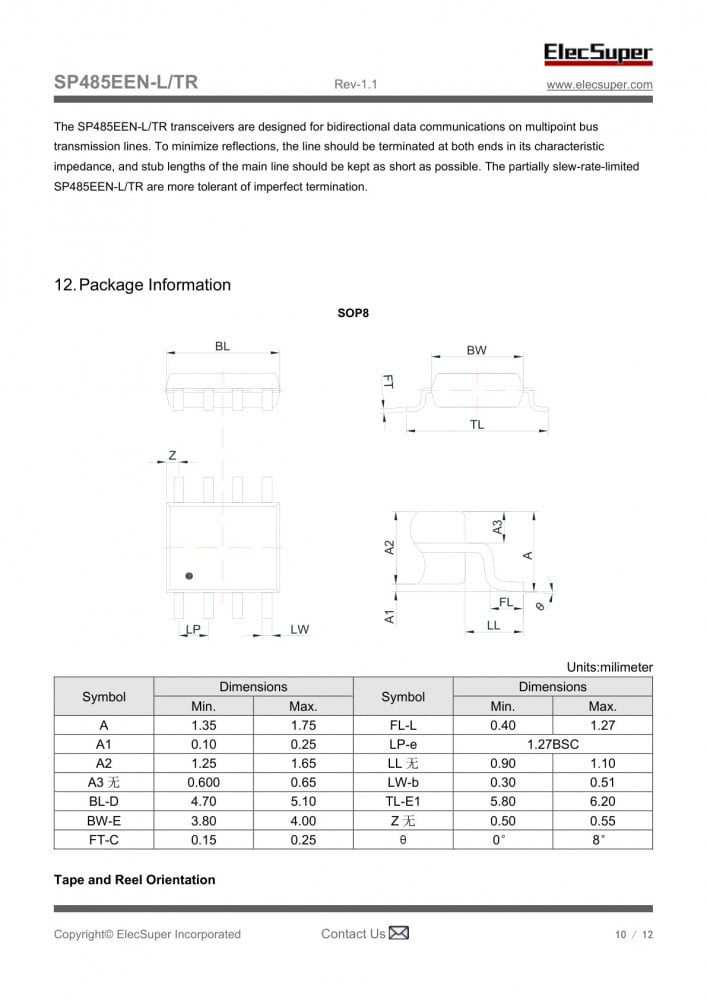 SP485EEN-L/TR datasheet page 10