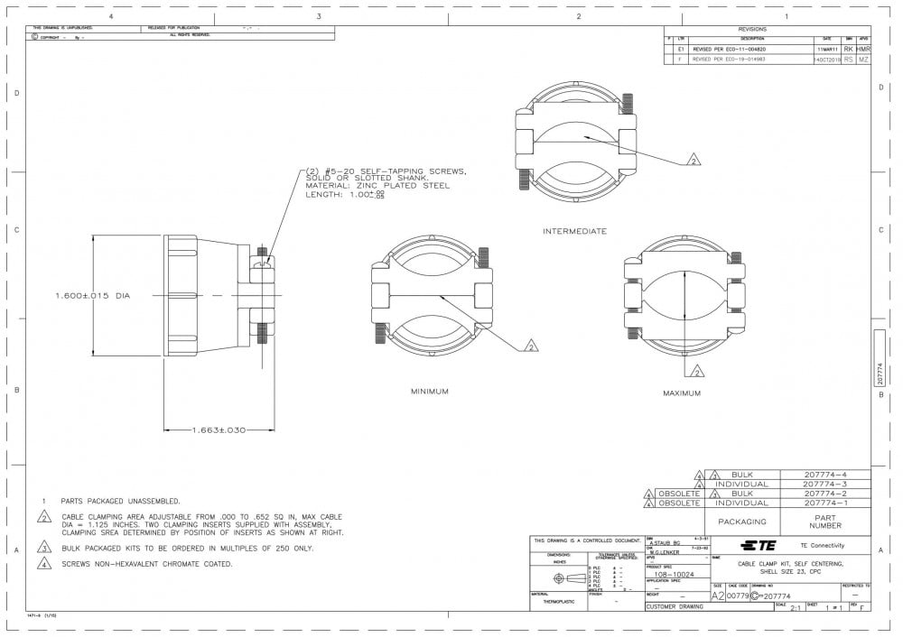 TE Connectivity 207774-3 technical document preview