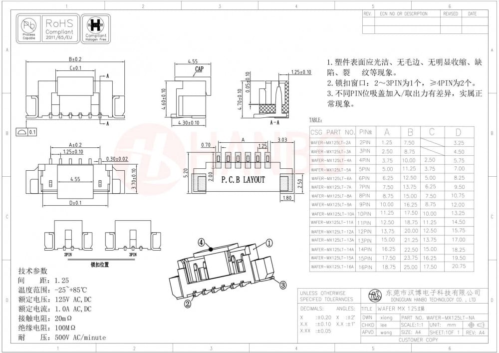 WAFER-MX125LT-5A technical document preview
