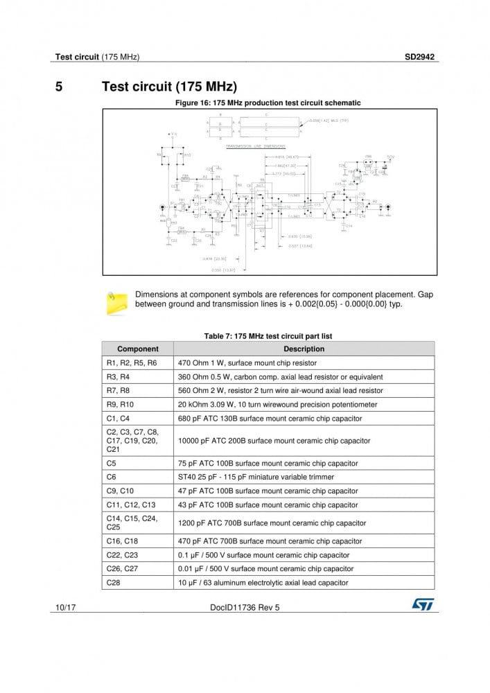 SD2942W datasheet page 10