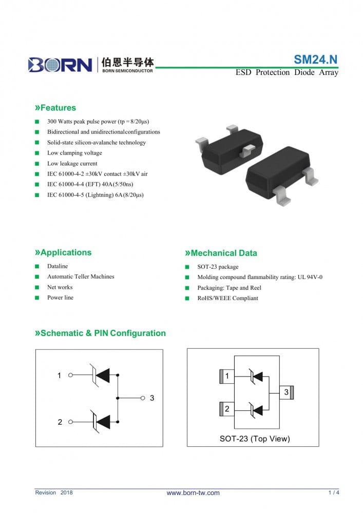 SM24.N datasheet page 1