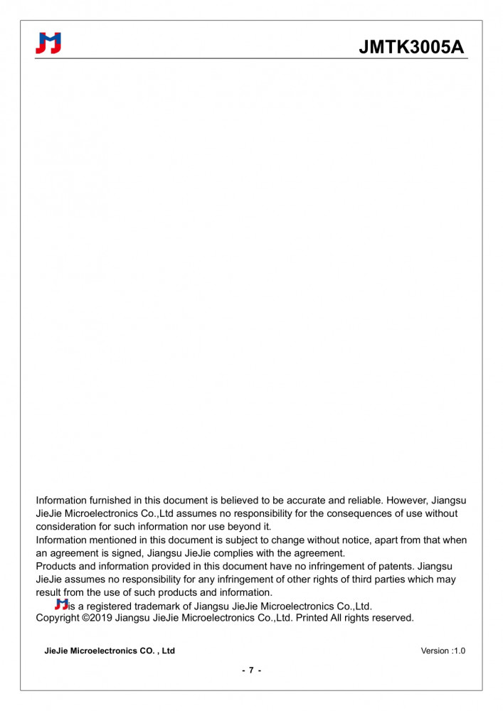 JMTK3005A datasheet page 7