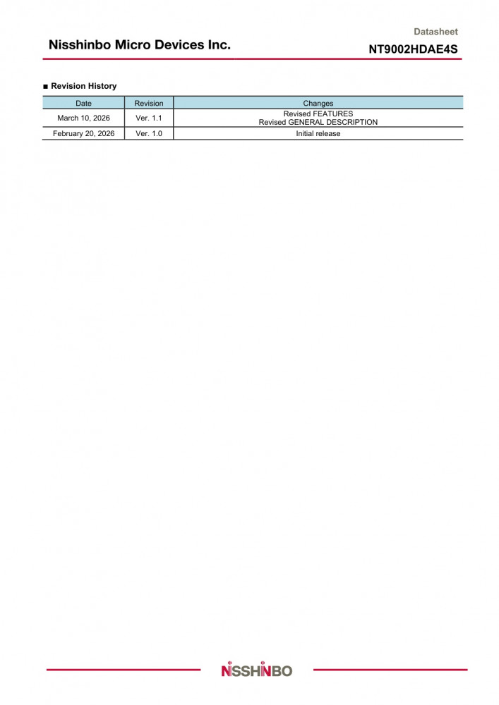 NT9002HDAE4S datasheet page 10