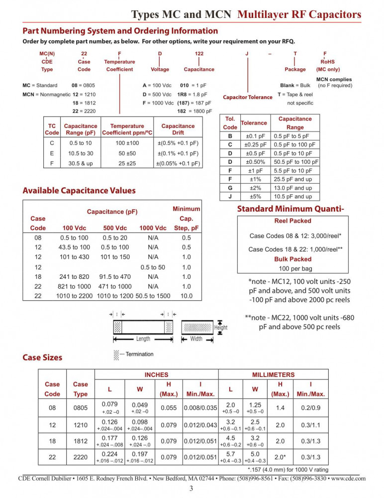 MC and MCN datasheet page 3