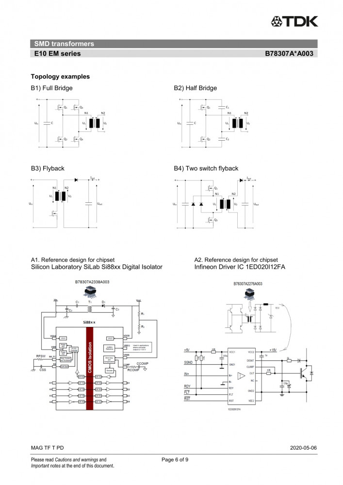 B78307A2385A003 datasheet page 6