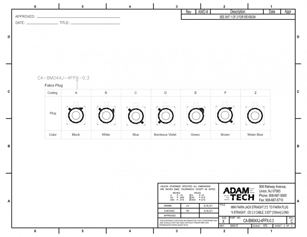 CA-BM04ZJ-4FPZ-0.3 technical drawing page 3