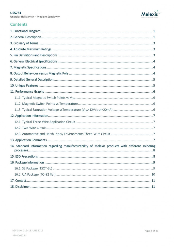 US5781 datasheet page 2