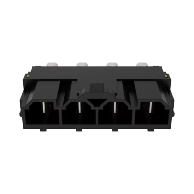 Mini-Fit Sr. Right-Angle Header, 10.00mm Pitch, Single Row, 4 Circuits, 3.50mm Tail Length, for 1.57mm PCB, 0.76µm Gold (Au) Plating, with Clip for sale
