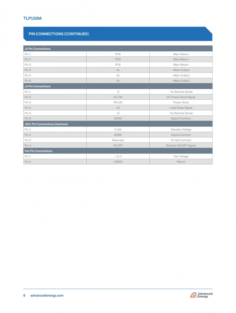 TLP150N-99S12J datasheet page 6