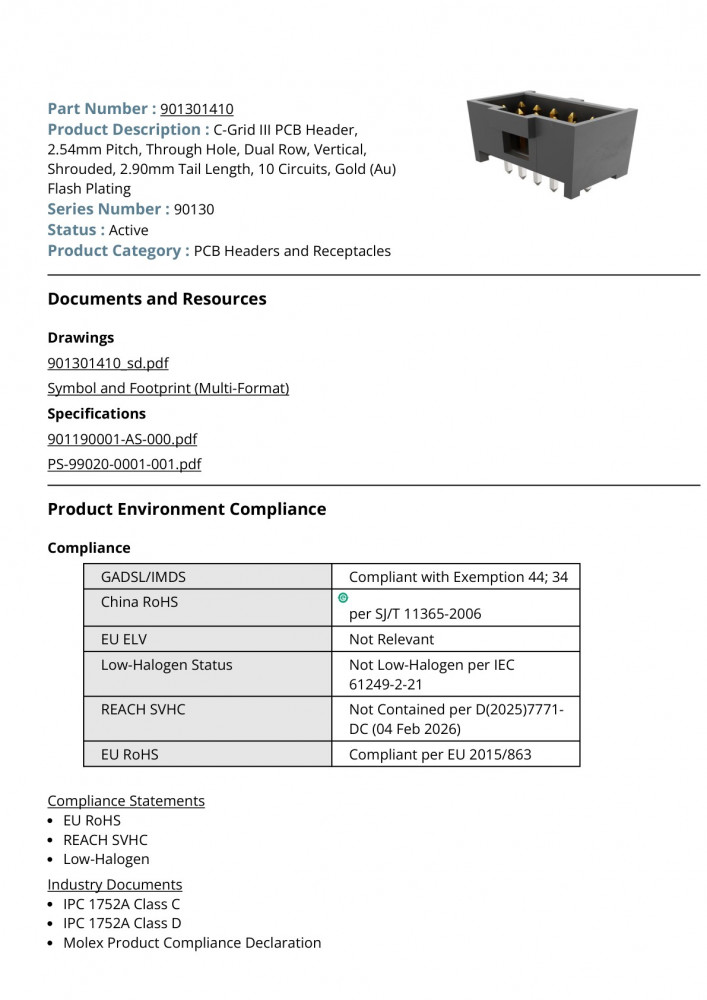 901301410 technical document page 1