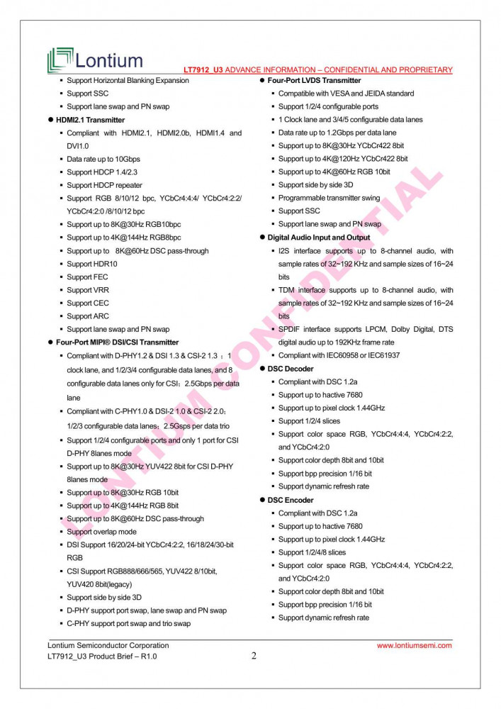 LT7912 document preview, page 2
