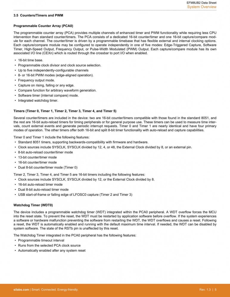 EFM8UB2 datasheet page 6