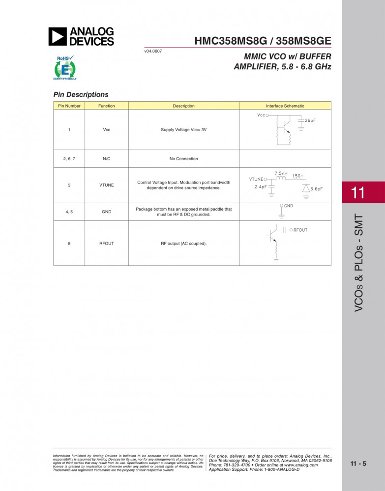 HMC358MS8GE technical document page 4