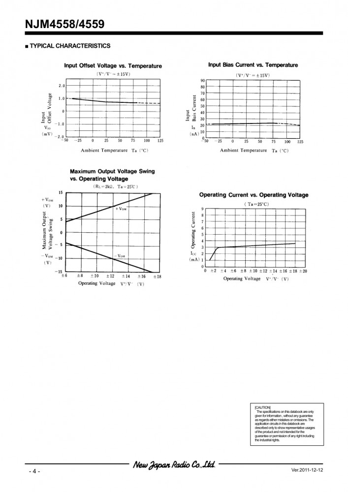 NJM4558/4559 datasheet page 4