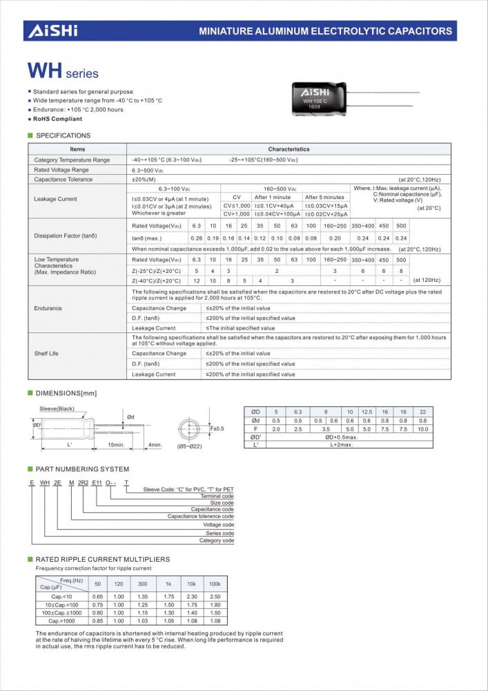 AISHI datasheet page 7