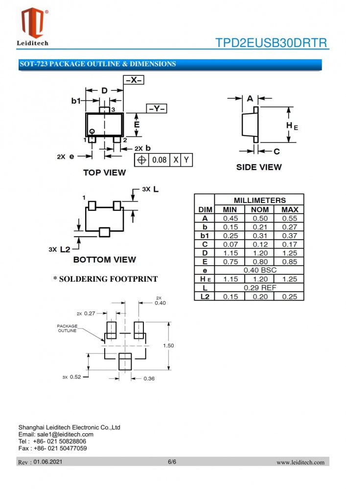 TPD2EUSB30DRTR datasheet page 6