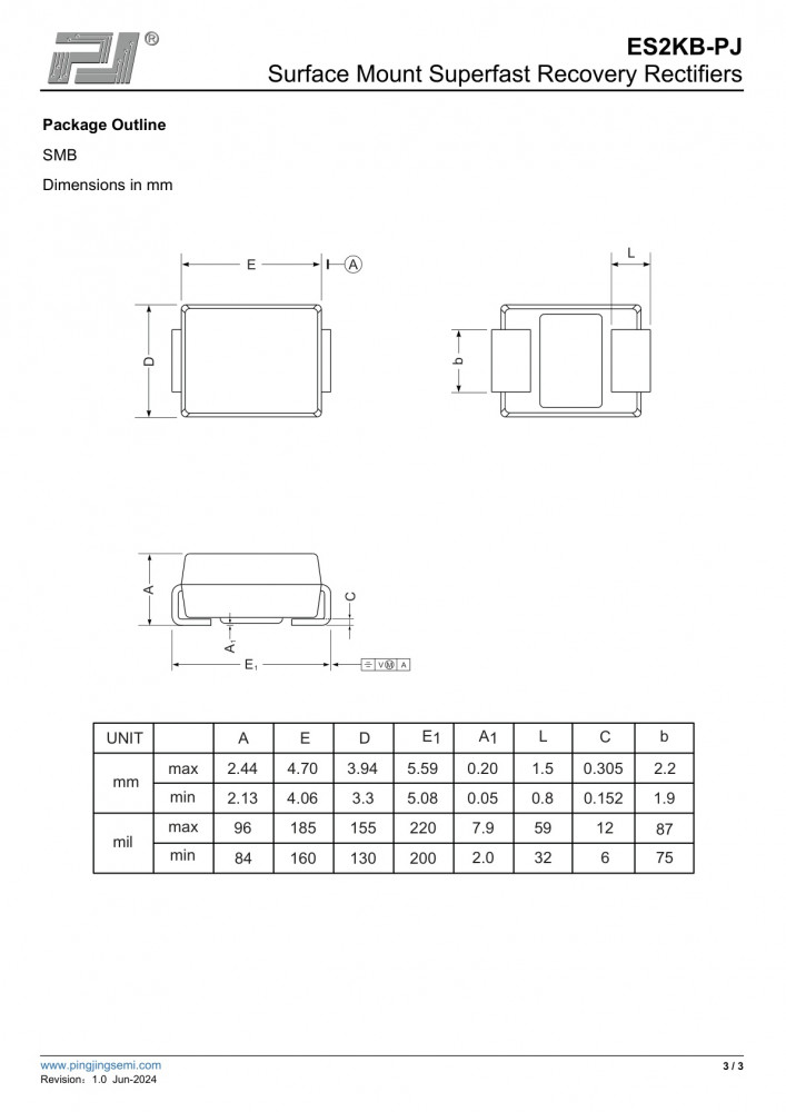 ES2KB-PJ datasheet page 3