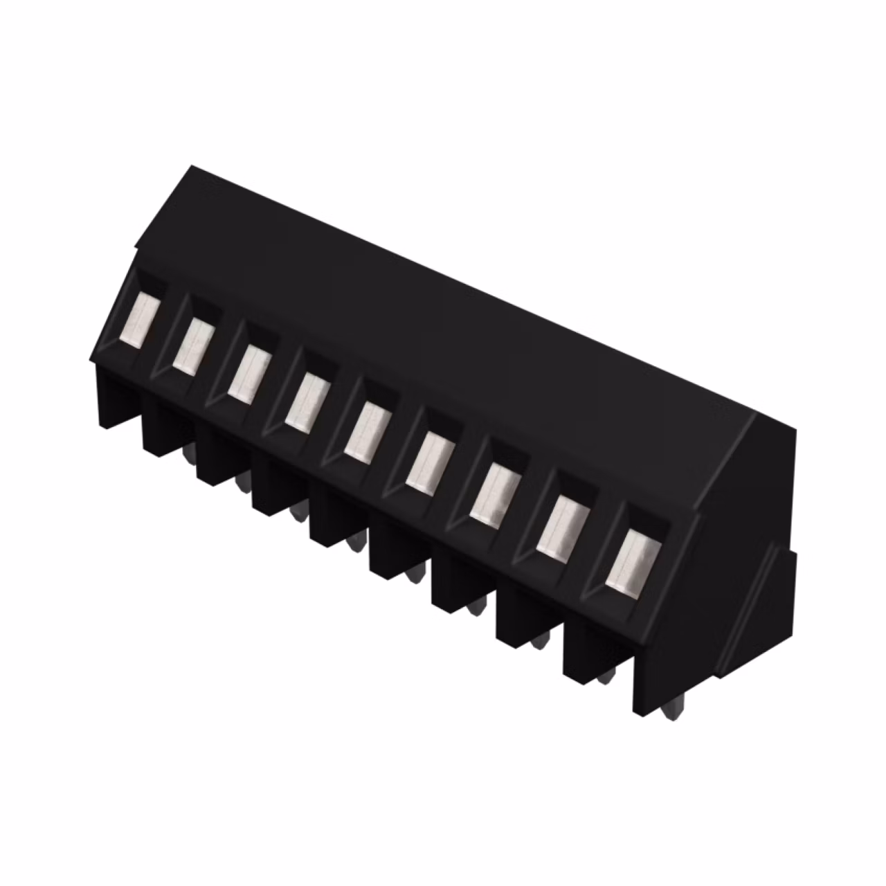 5.00mm Pitch Beau Eurostyle Low Profile, 35° Wire Entry, Single Level Modular Terminal Block, 9 Circuits for sale